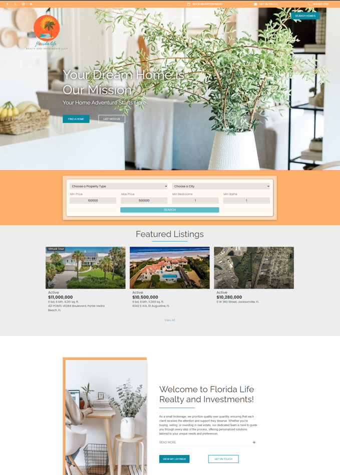 Real Estate Website Examples